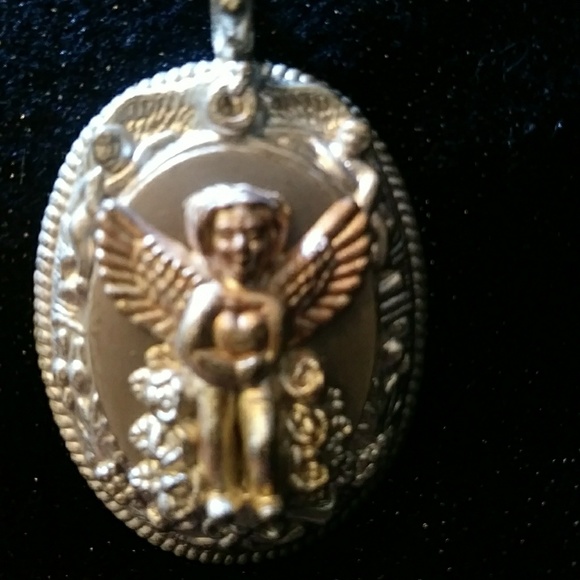 Rebecca Collins | Jewelry | Vintage Angel Pendant Signed Rebecca ...